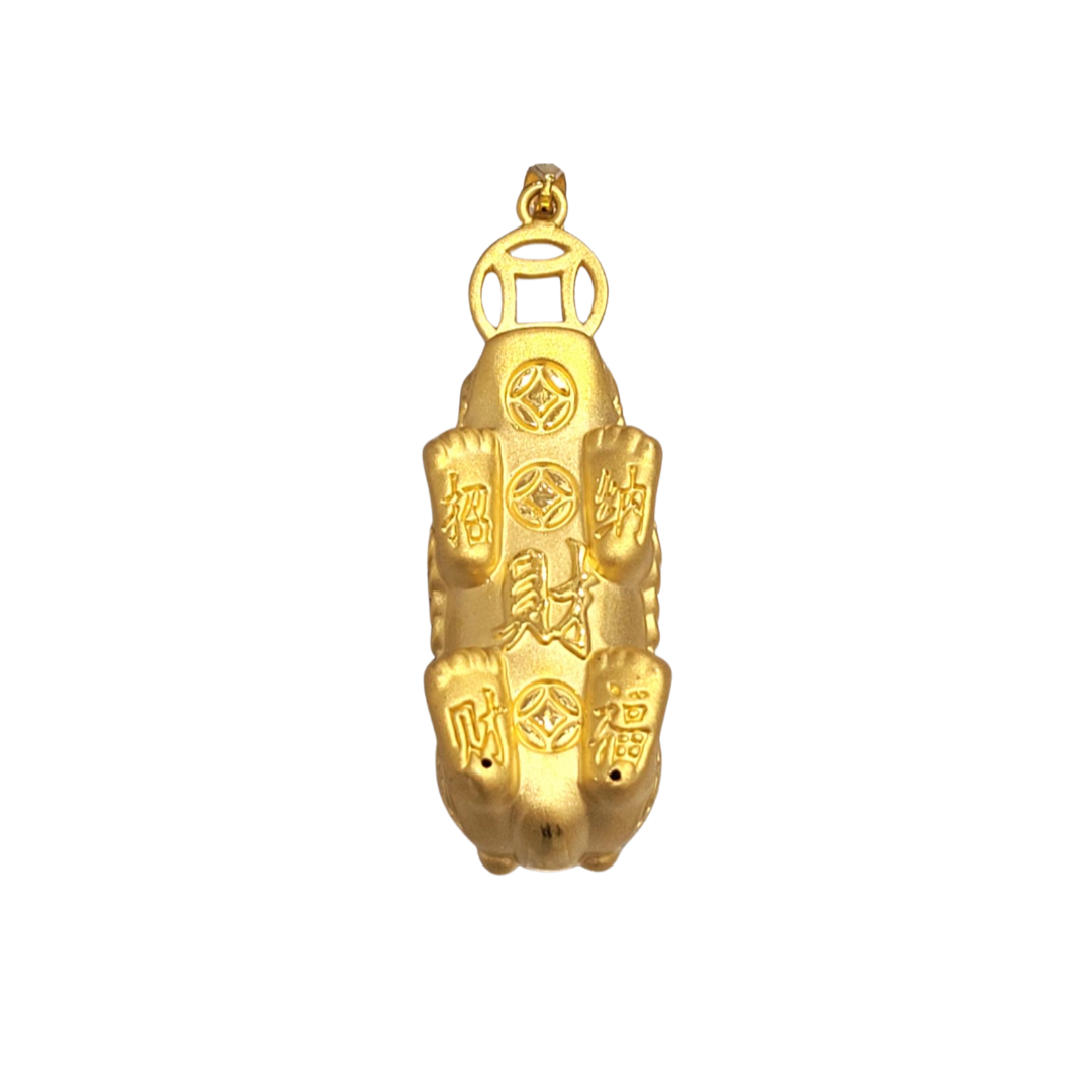 24K Gold Auspicious PiXiu Pendant – The Classic Jewellers
